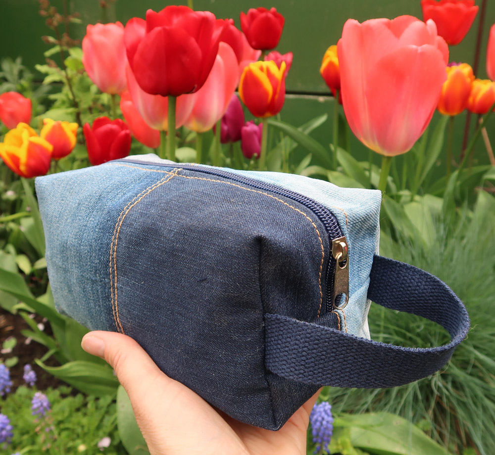 SOOij -Upcycled denim tassen - DIY: box pouch